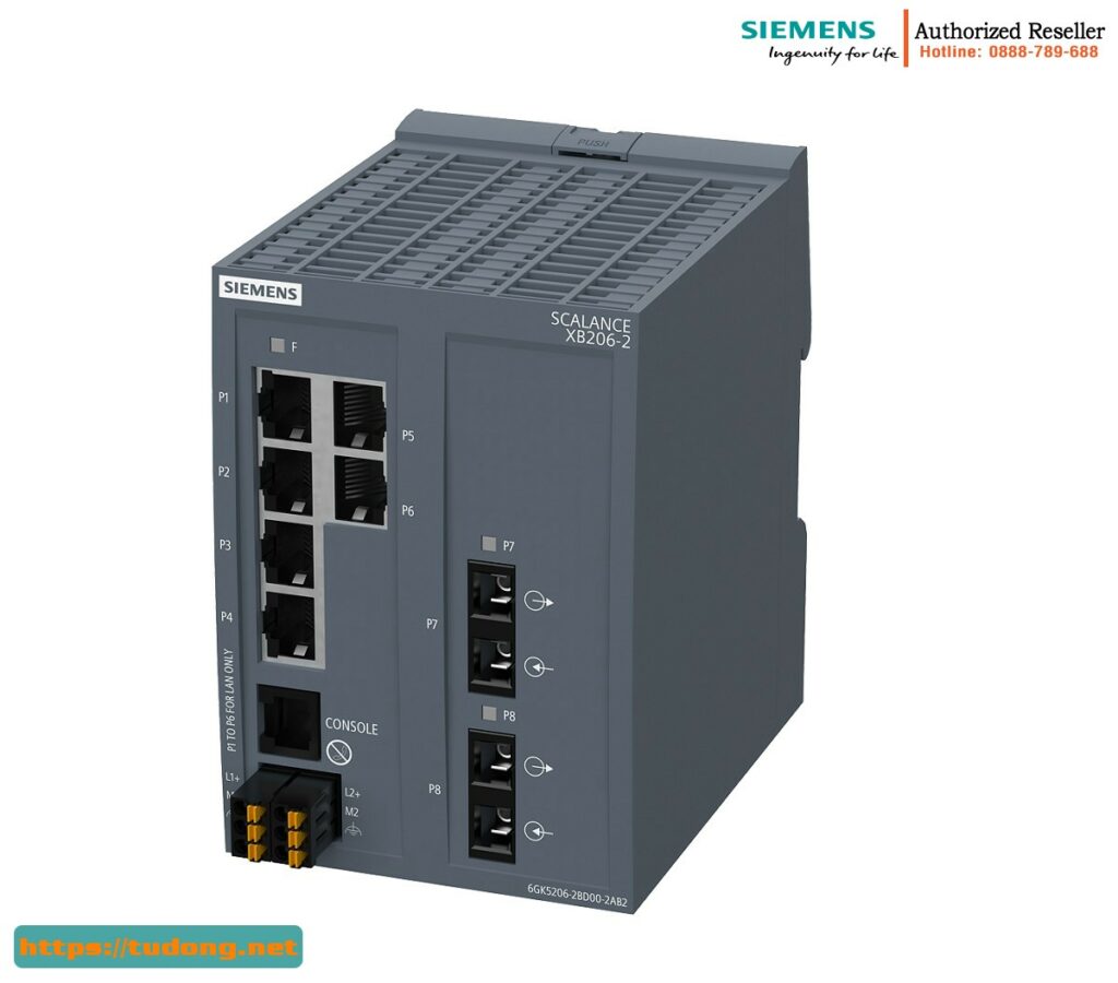 Switch quản lý SCALANCE XB206-2 6GK5206-2BD00-2AB2, 6 cổng RJ45 - Thiết ...