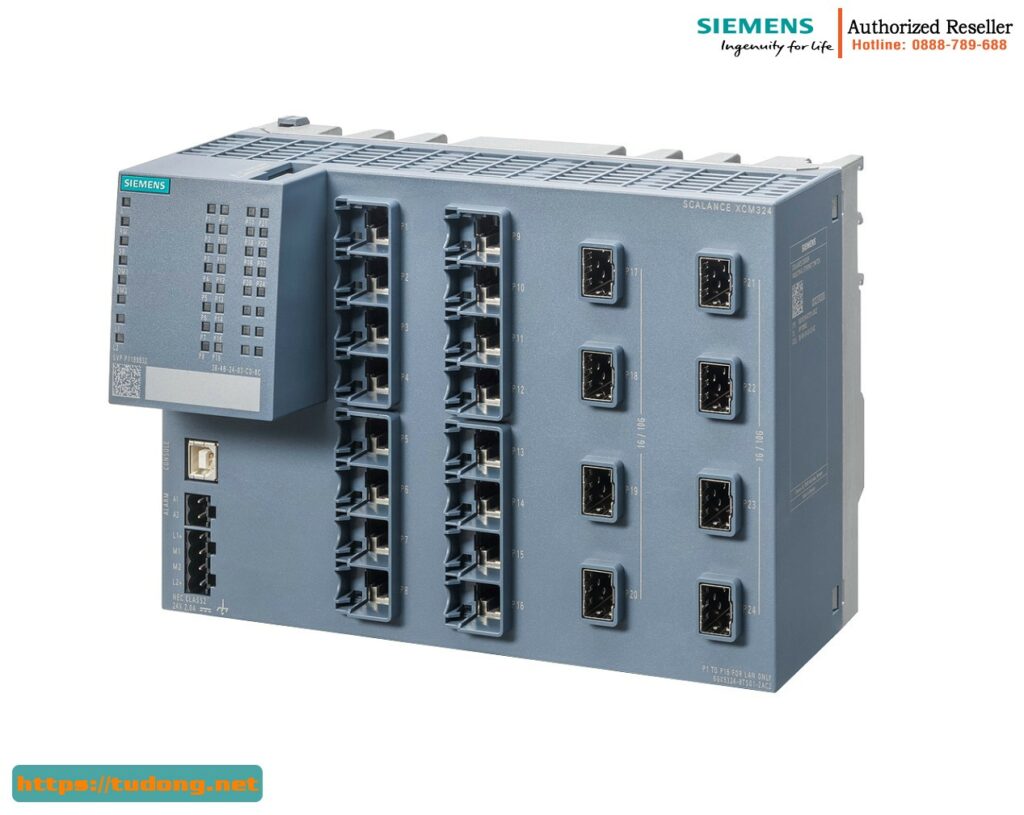 Switch quản lý 6GK5324-8TS01-2AC2 SCALANCE XCM324, 16 cổng RJ45 - Thiết ...